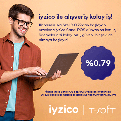 iyzico - T-Soft İşbirliği İle 30 Gün Blokajlı Sanal POS'da Şok Oran: %0.79 T-Soft e-ticaret